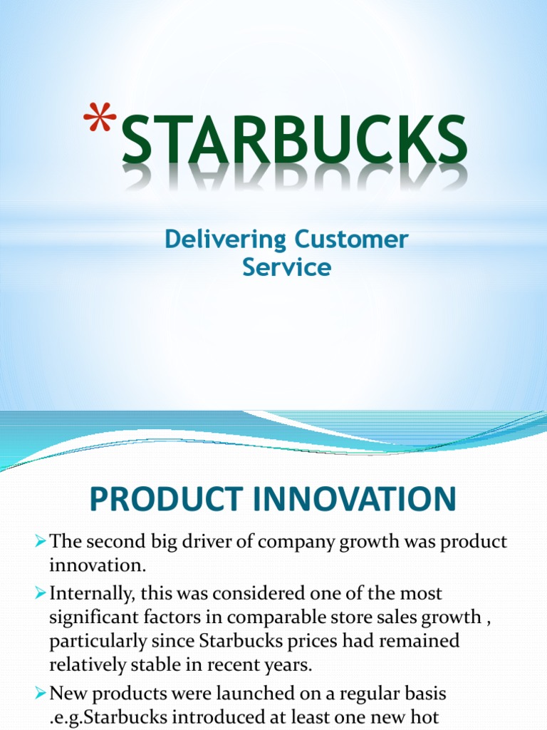 Starbucks PRODUCT INNOVATION | PDF | Starbucks | Business Economics