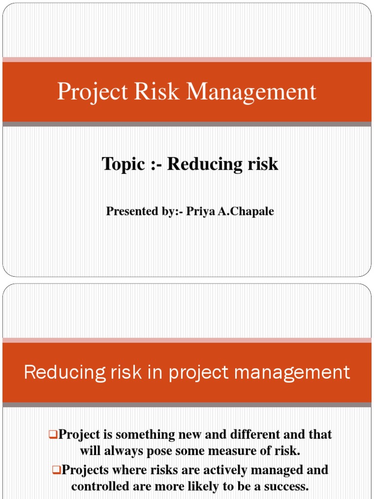 Managing Project Risks Effectively | PDF | Risk Management | Project ...