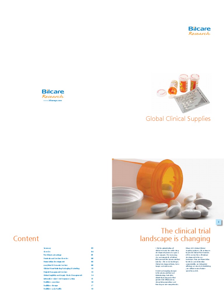 Bilcare GCS Brochure | PDF | Pharmaceutical Formulation | Packaging And ...