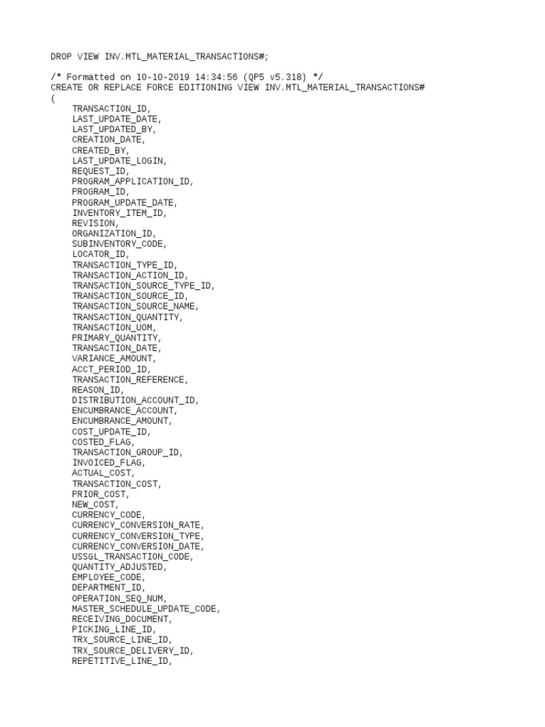 Inv - MTL Material Transactions# | PDF | Computer Data | Information Retrieval