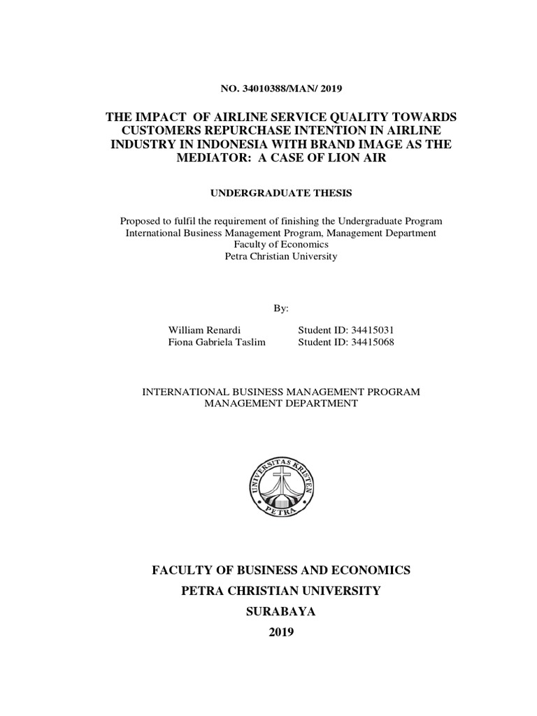 Cover PDF | PDF | Thesis | Justification