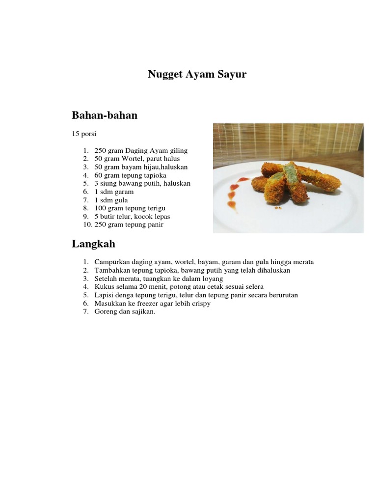 Resep PMT Balita | PDF