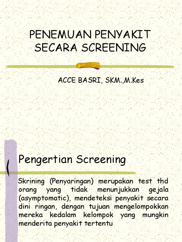 Screening | PDF