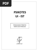 Psikotes Ist | PDF
