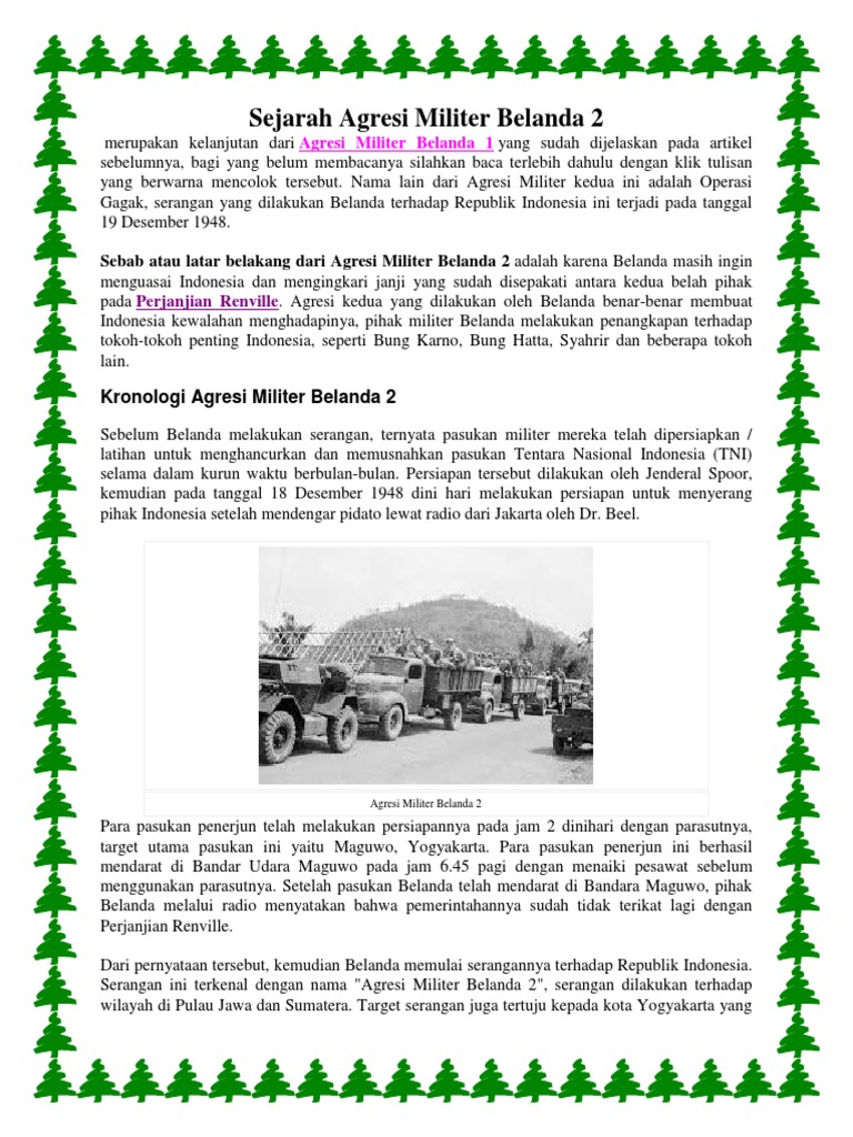 Sejarah Agresi Militer Belanda 2 | PDF