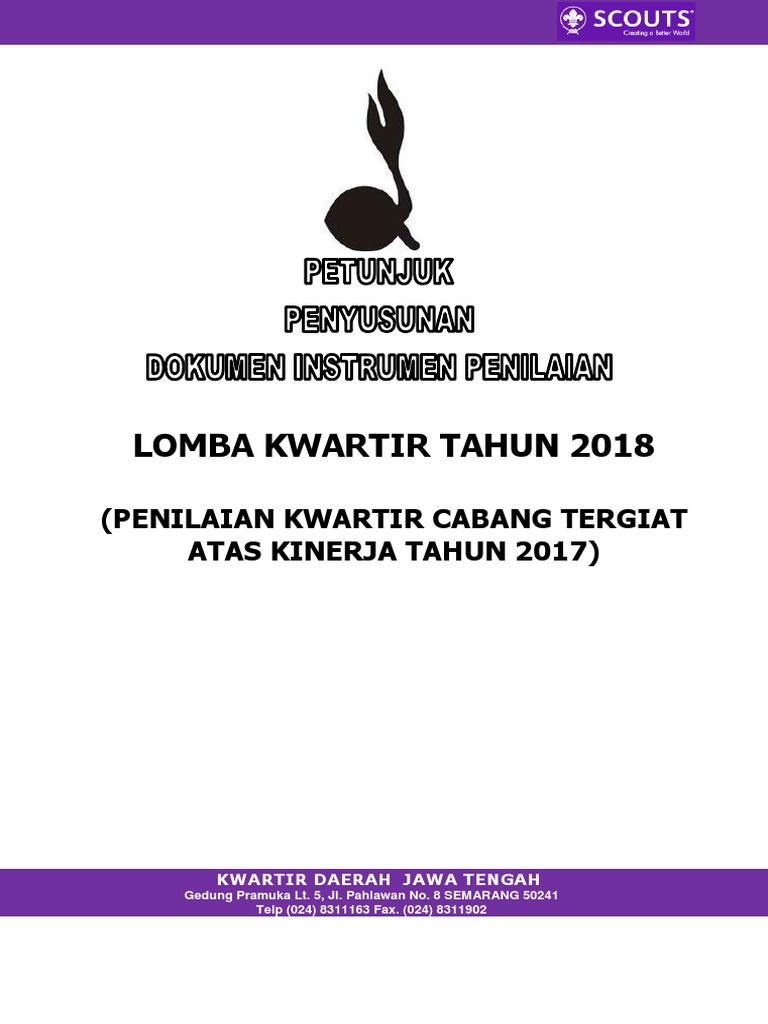 Petunjuk Pengisian Instrumen Penilaian Lomba KWC 2018 | PDF