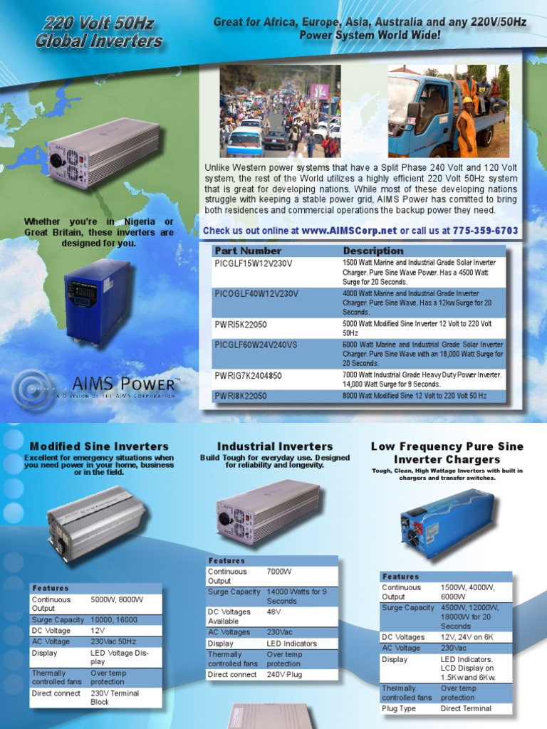 African Brochure | PDF | Power Inverter | Battery Charger