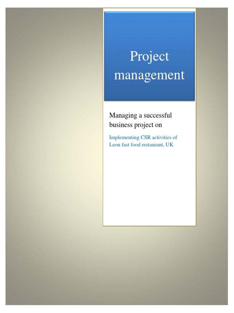 Managing - A - Successful - Business - Project - Sample | PDF ...