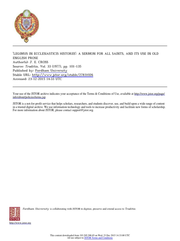 Legimus in Ecclesiasticis Historiis | PDF