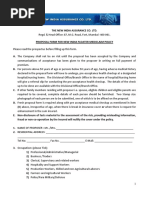 AP3 Form No - 01 | PDF | Insurance | Health Care