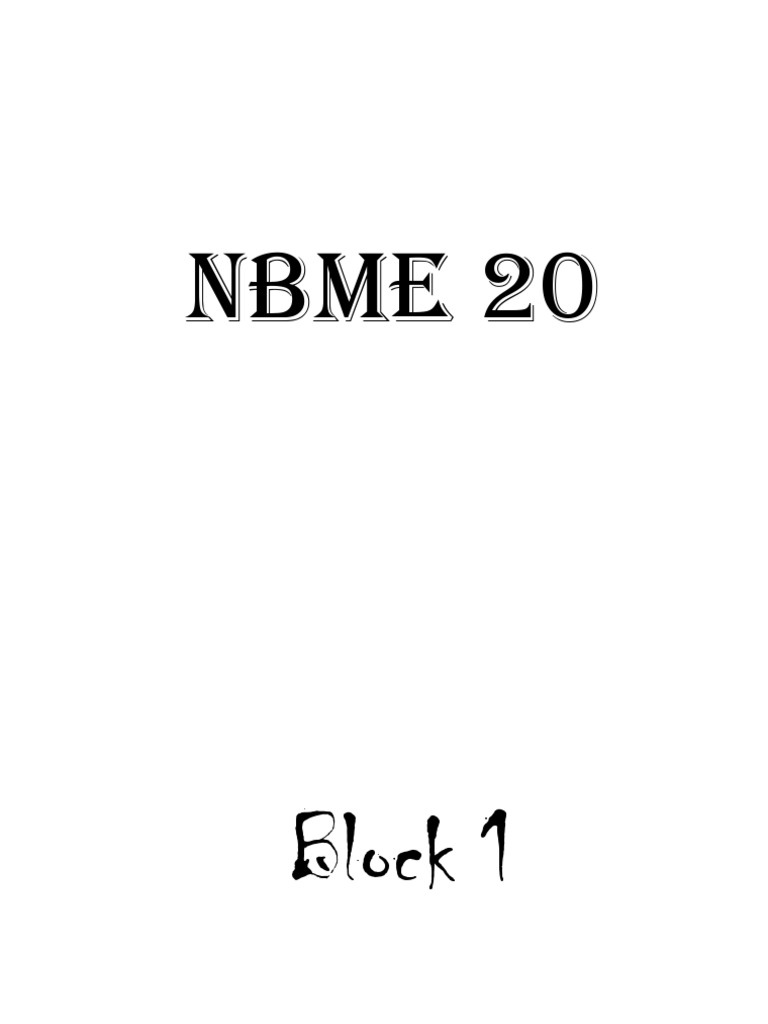 NBME 20 With Answers | PDF