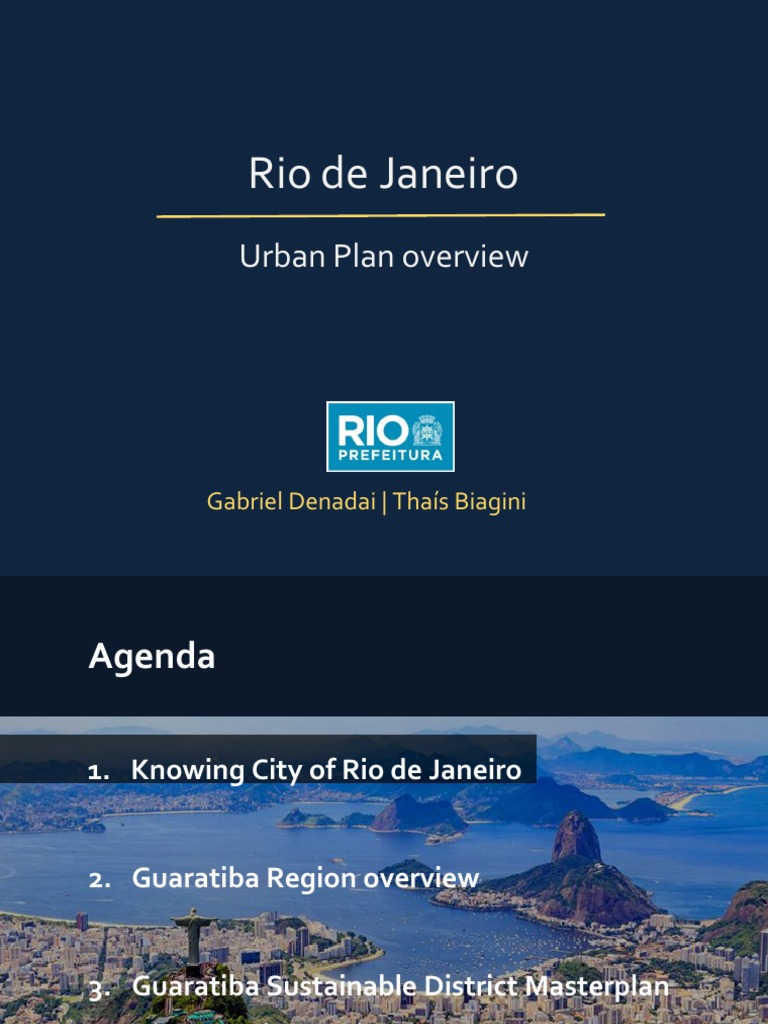 Rio de Janeiro, Brazil - 2018 Urban Planning City Presentation PDF ...