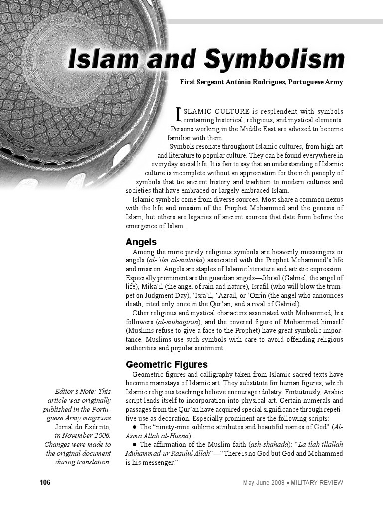 Military Review Islamic Symbols | PDF | Muhammad | White
