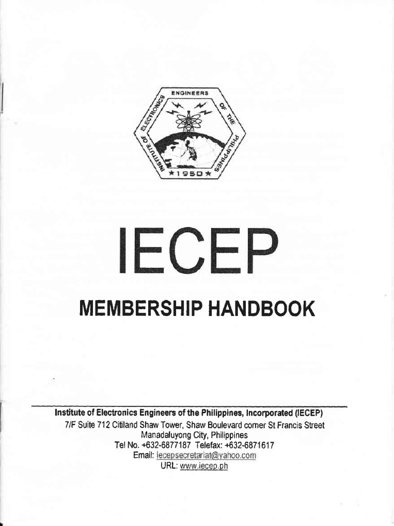 IECEP Membership Handbook - 2010 | PDF | Profession | Board Of Directors