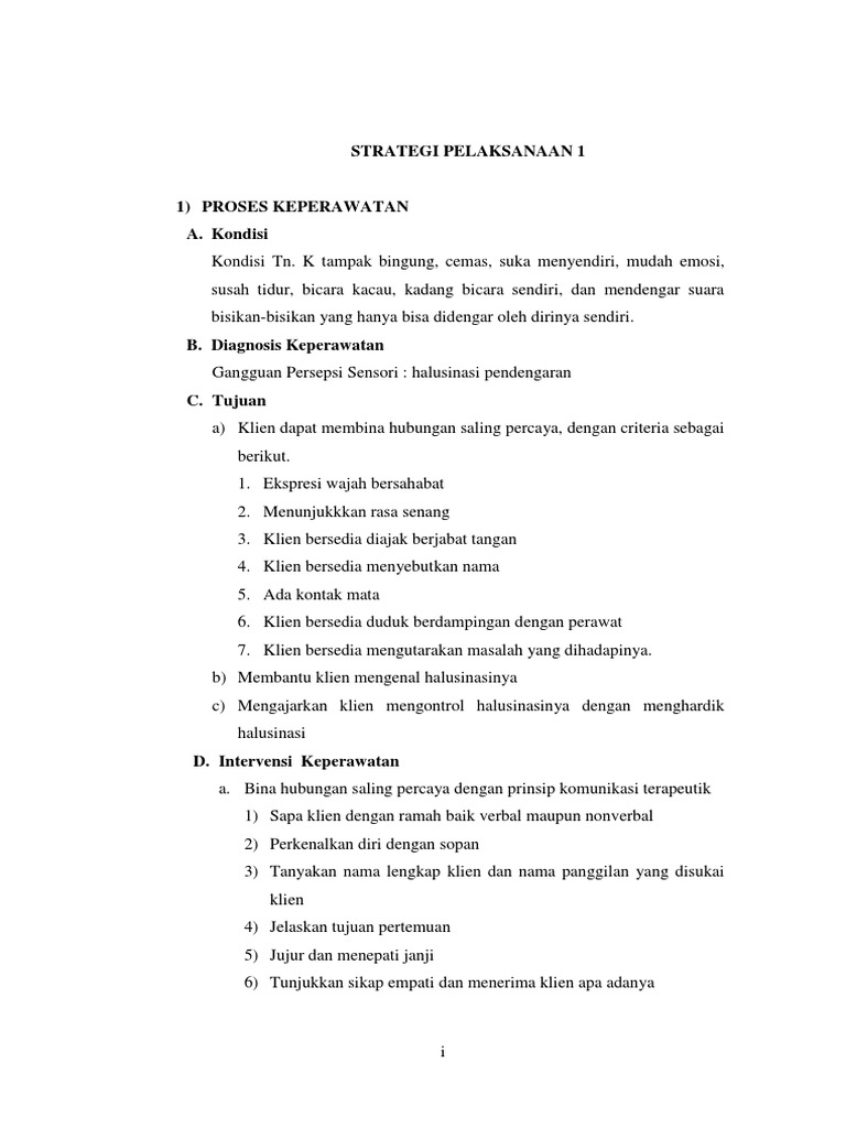 SP Halusinasi | PDF