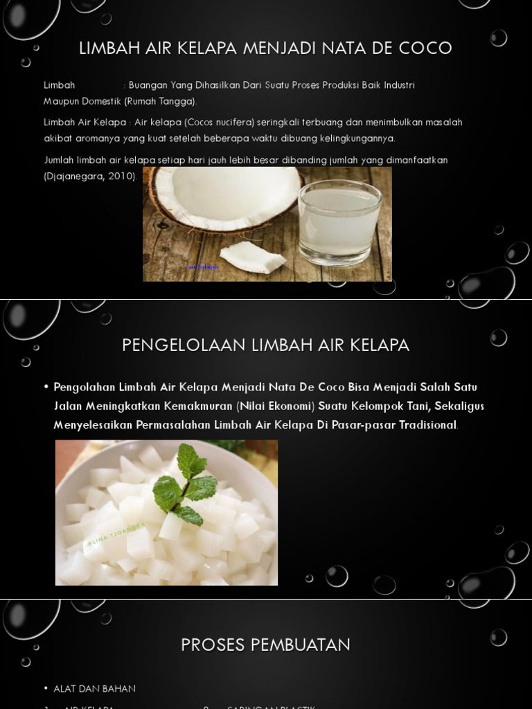 Limbah Air Kelapa Menjadi Nata de Coco | PDF