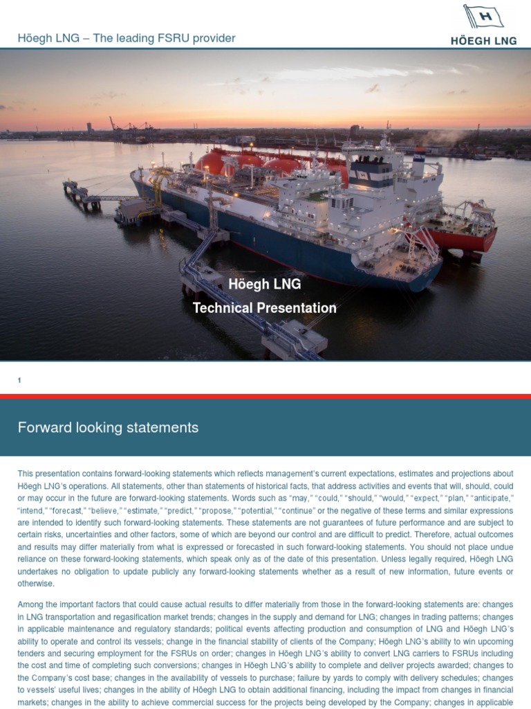 Hoegh LNG Technical Presentation | PDF | Liquefied Natural Gas | Heat ...