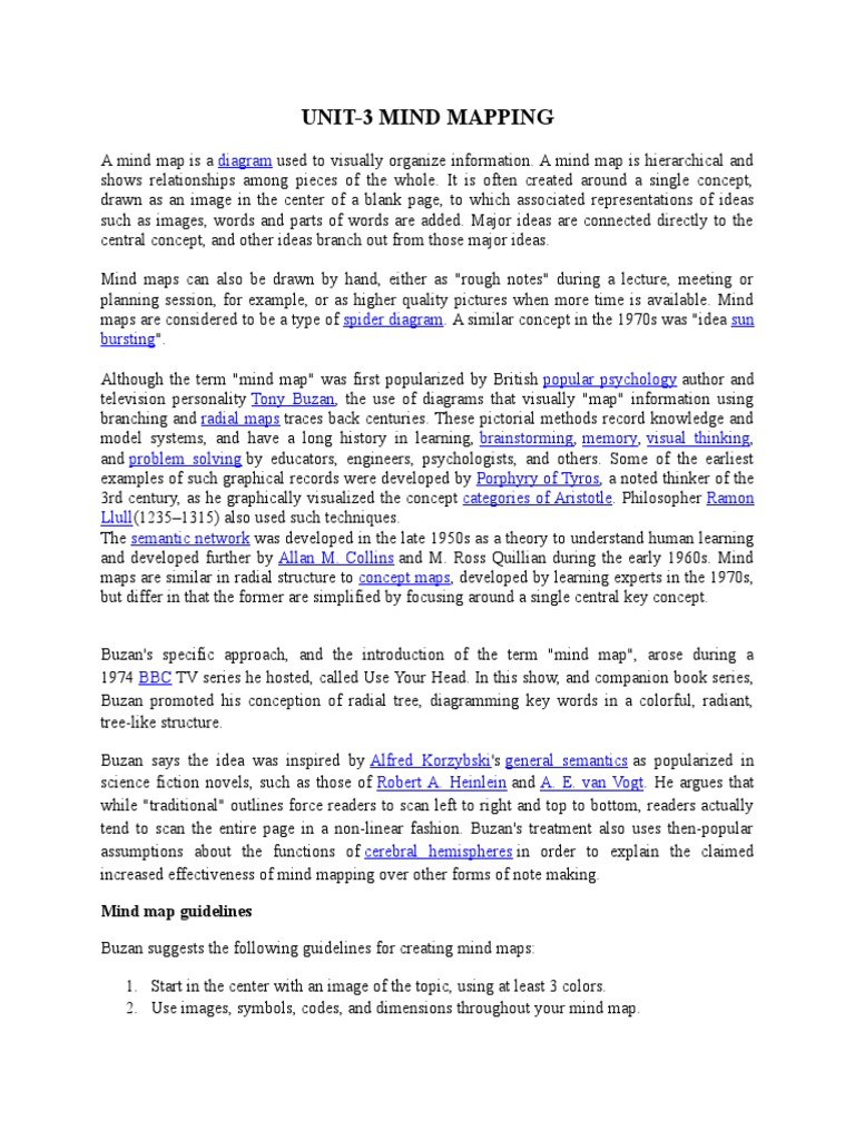 Unit 3 Mind Mapping | PDF | Reasoning | Semiotics