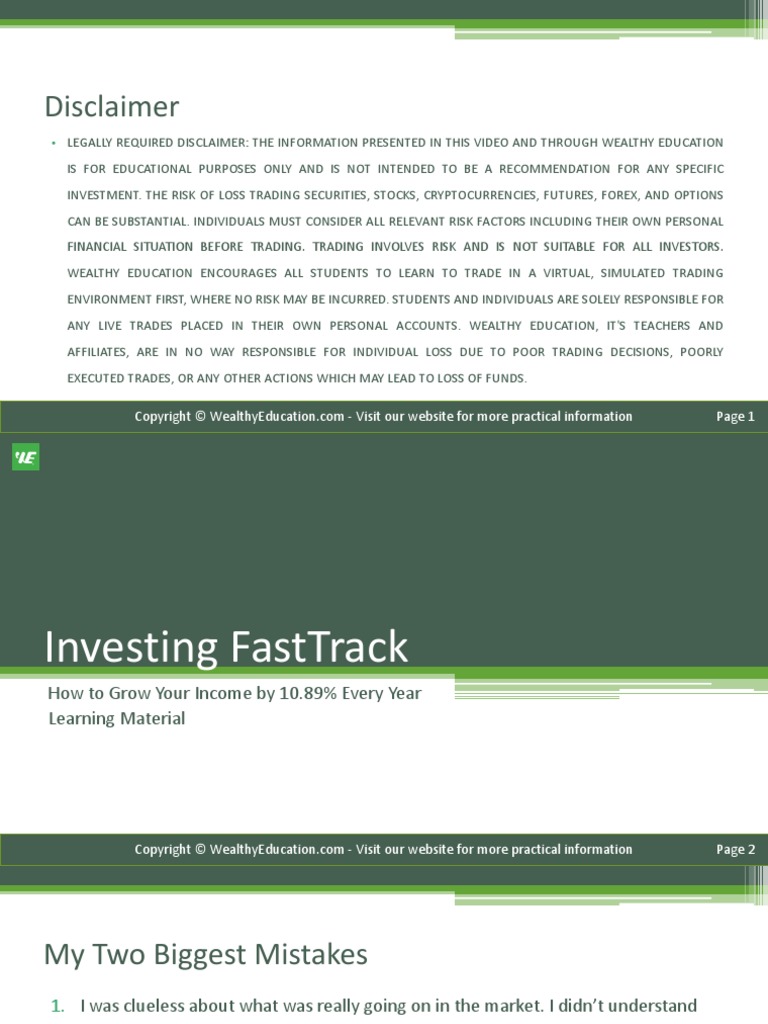 1.1 IF - Cheat Sheet 1 PDF | PDF | Investing | Stocks