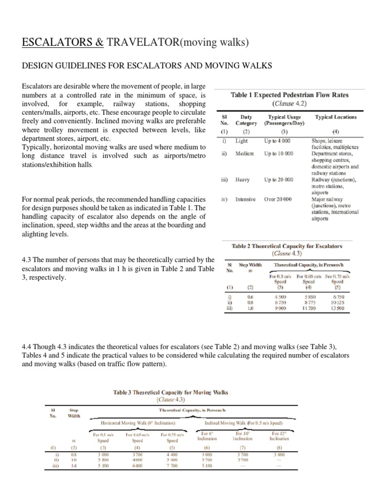 ESCALATORS | PDF | Escalator | Elevator