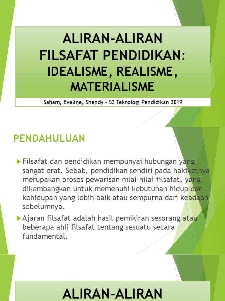 Idealisme, Realisme, Materialisme | PDF