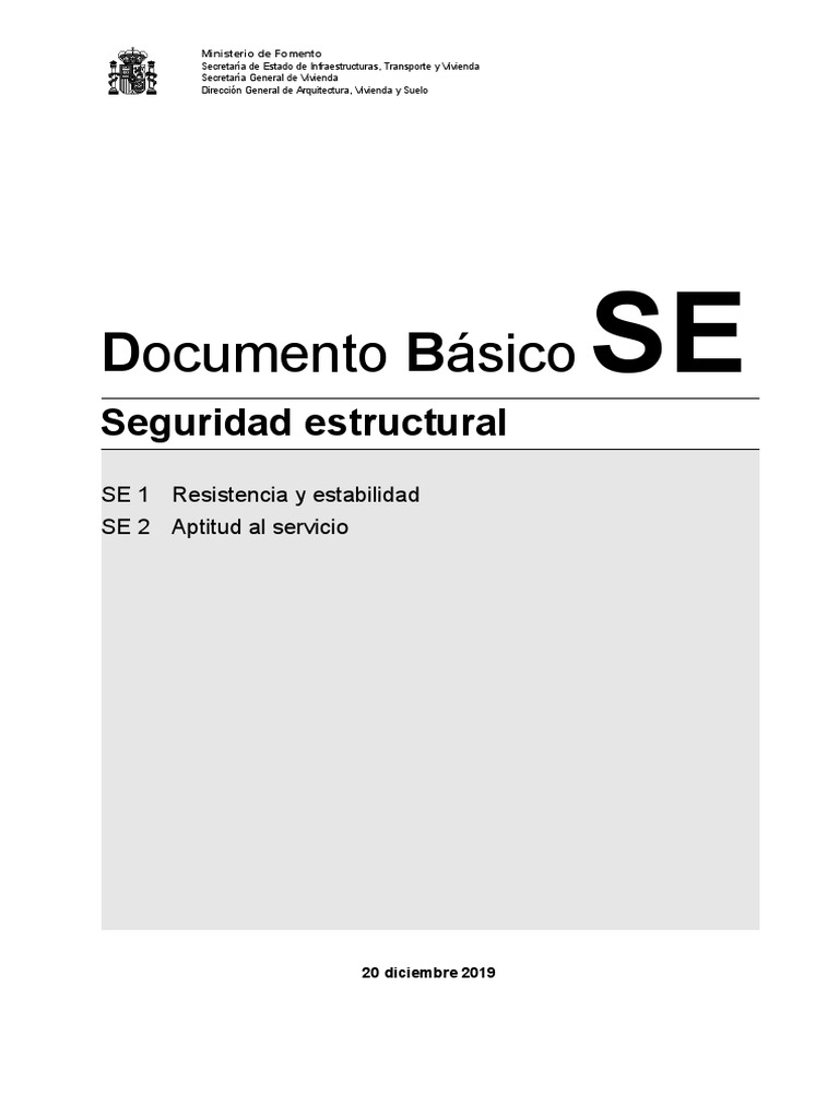 Spanish Structural Code | PDF | Unión Europea | Resistencia de materiales