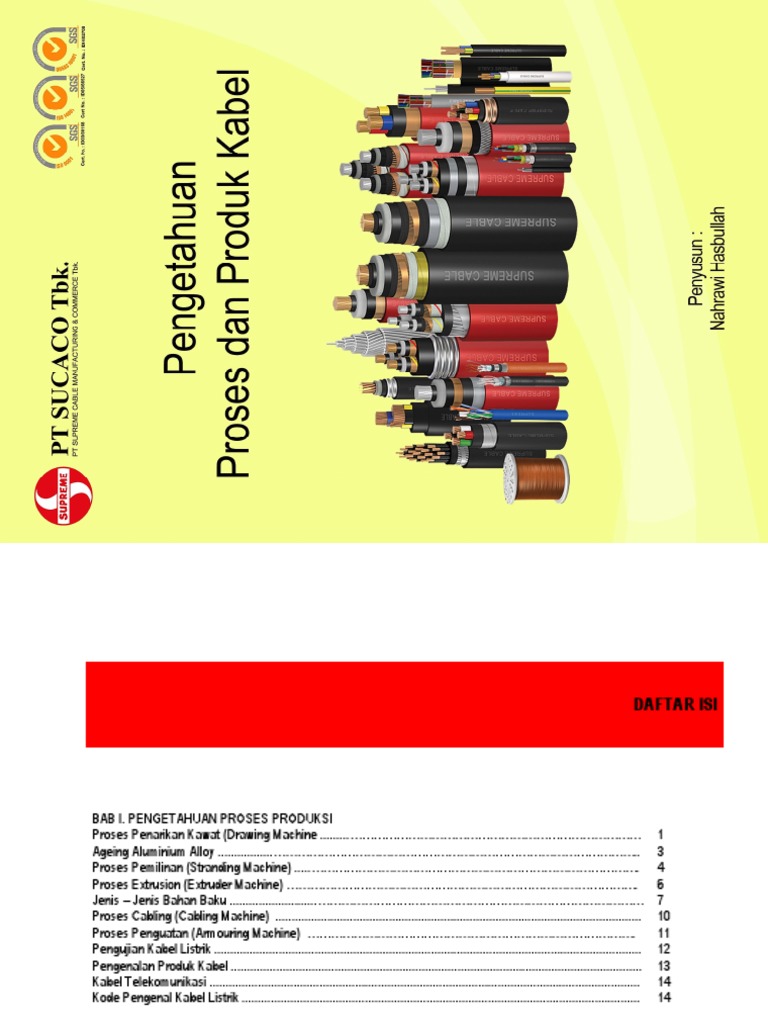 Proses Produksi Kabel Listrik | PDF