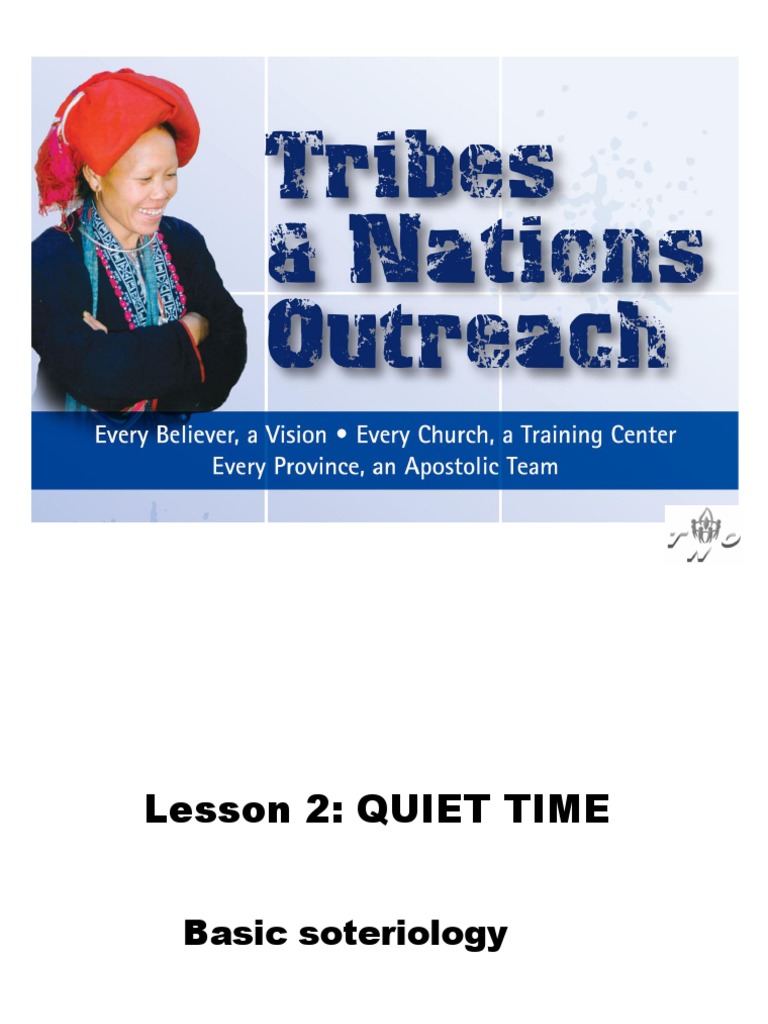 Lesson 2 - Quiet Time Manuscript | PDF