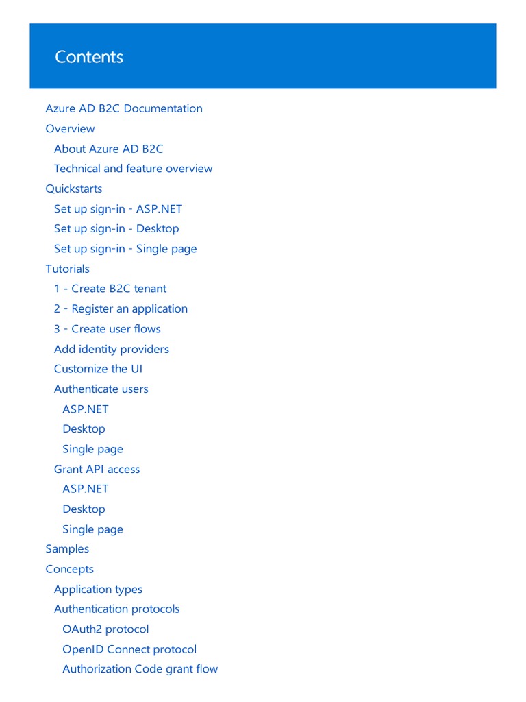 Azure AD B2C Overview and Features | PDF | Microsoft Azure | World Wide Web