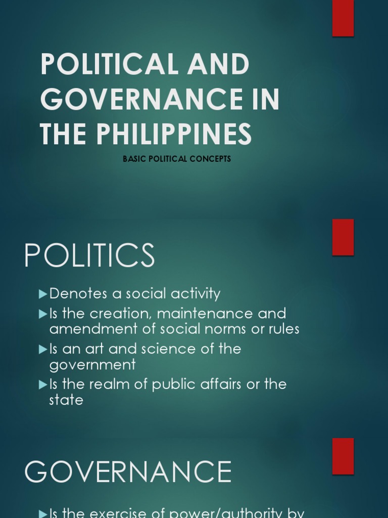 Political and Governance in The Philippines | PDF | Governance | Good ...
