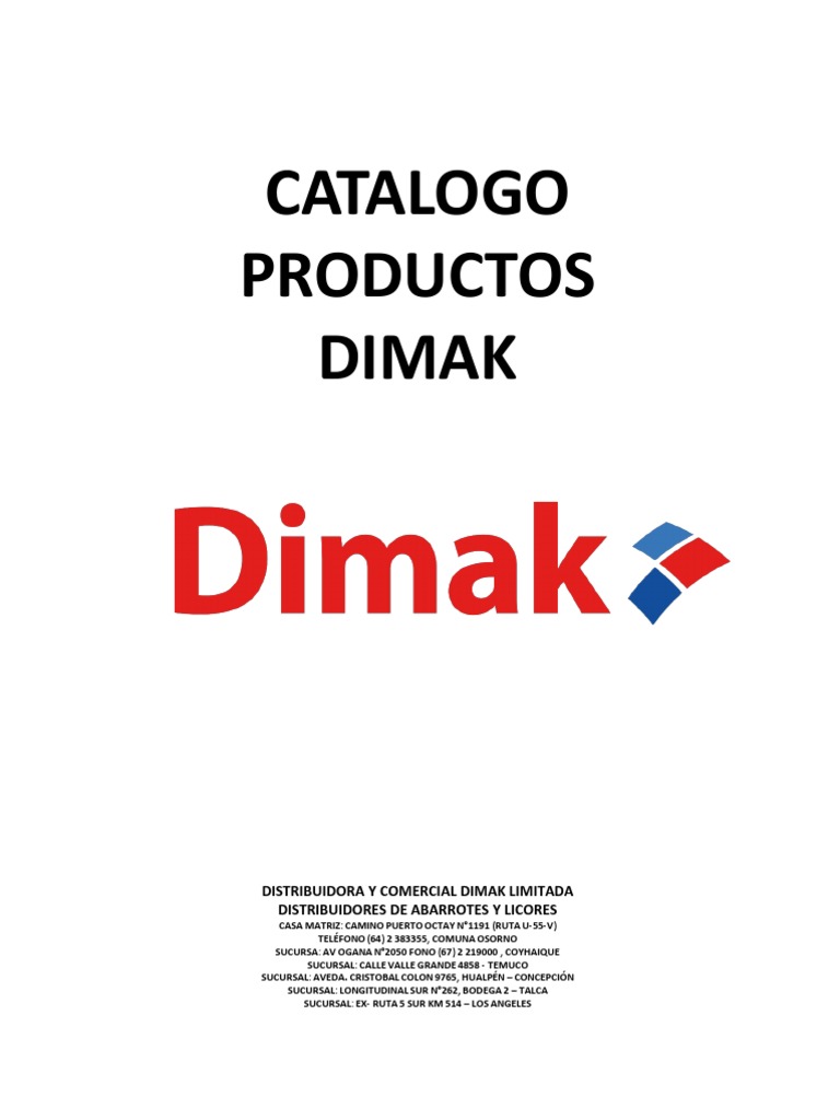 Catalogo Dimak | PDF | Plantas Domesticadas | Cultivos
