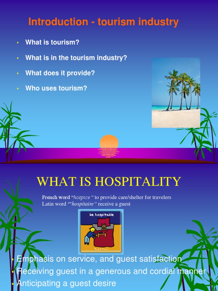 T1.1) Introduction To Hospitality and Tourism Part 1 | PDF | Tourism ...