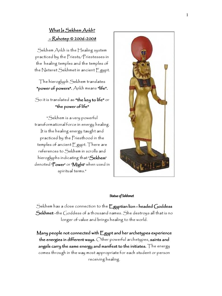 Sekhem Ankh What Is Sekhem Ankh | PDF | Ancient Egypt | Priest