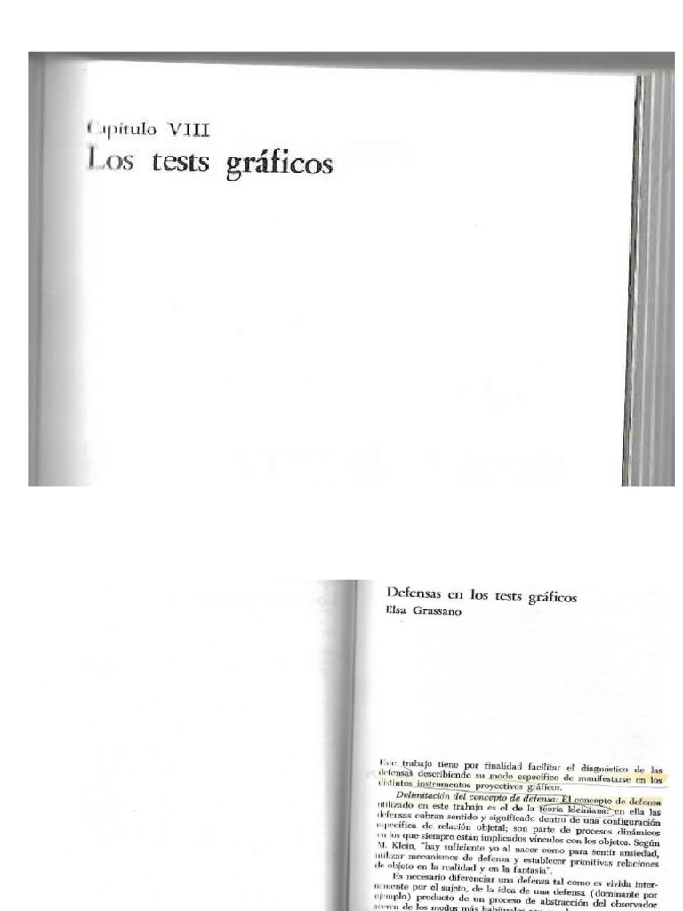 Capitulo 8. Los Test Gráficos. PDF | PDF