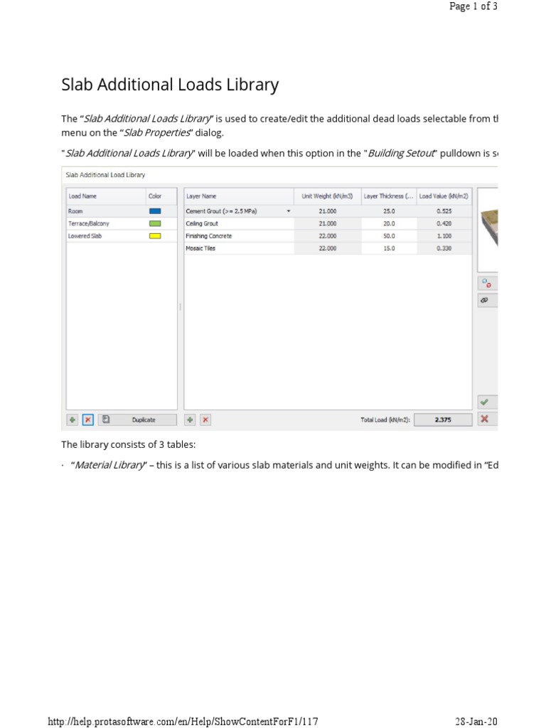 Prota - Slab Additional Load Library | PDF | Software | Computing