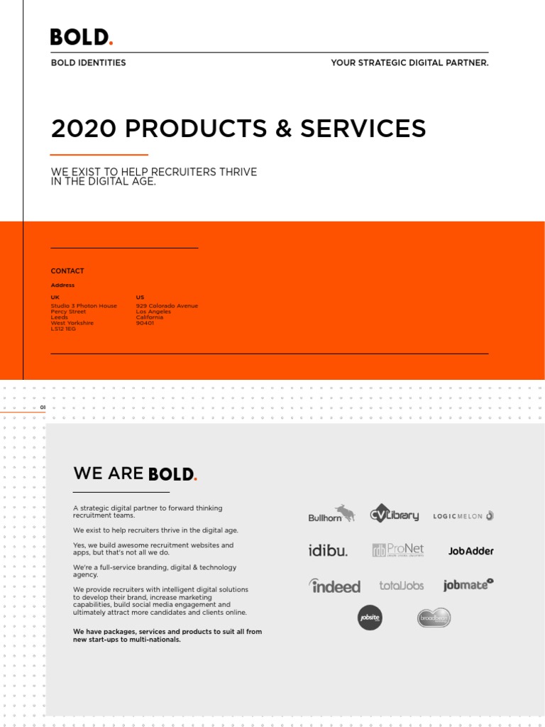 Bold Products Brochure | PDF | Recruitment | Mobile App