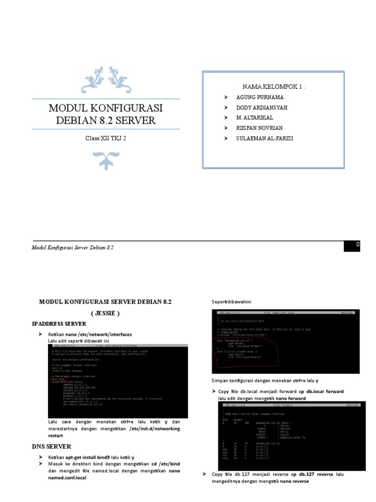 Modul Konfigurasi Server Debian 8 | PDF