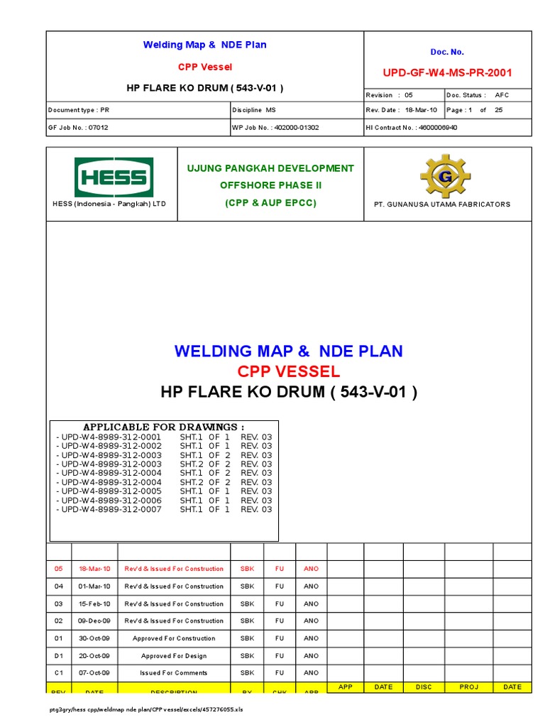 Weld-Map-Pressure-Vessel | Joining | Mechanical Engineering