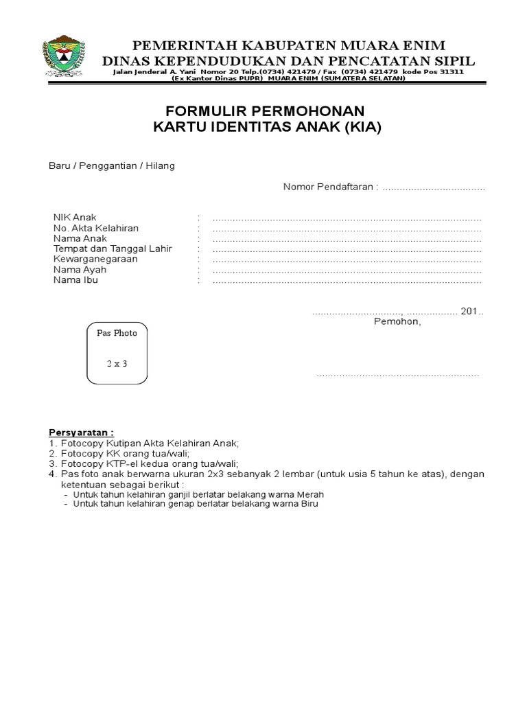 Formulir Kia | PDF | Hukum