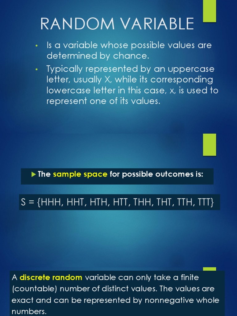 Random Variable2 | PDF | Probability Distribution | Random Variable