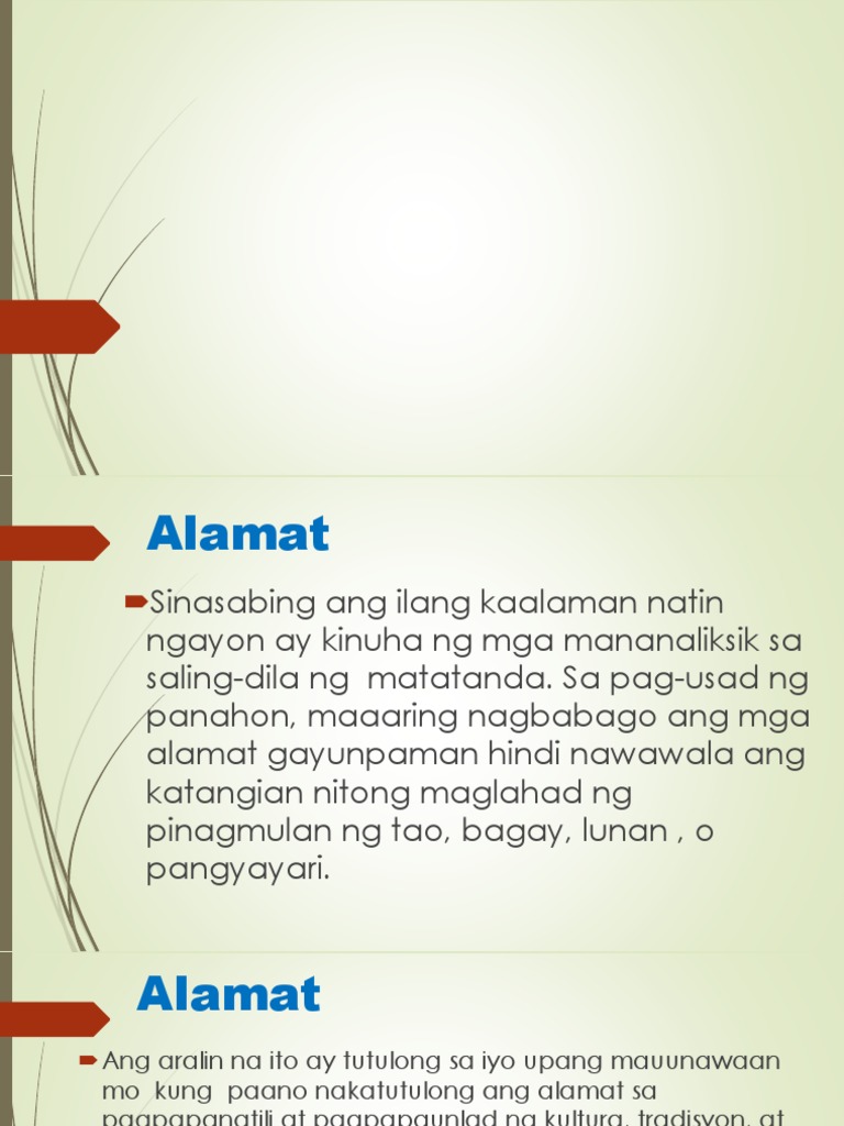 Alamat (Mina NG Ginto) | PDF