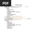 Anniversary Program Sample | PDF