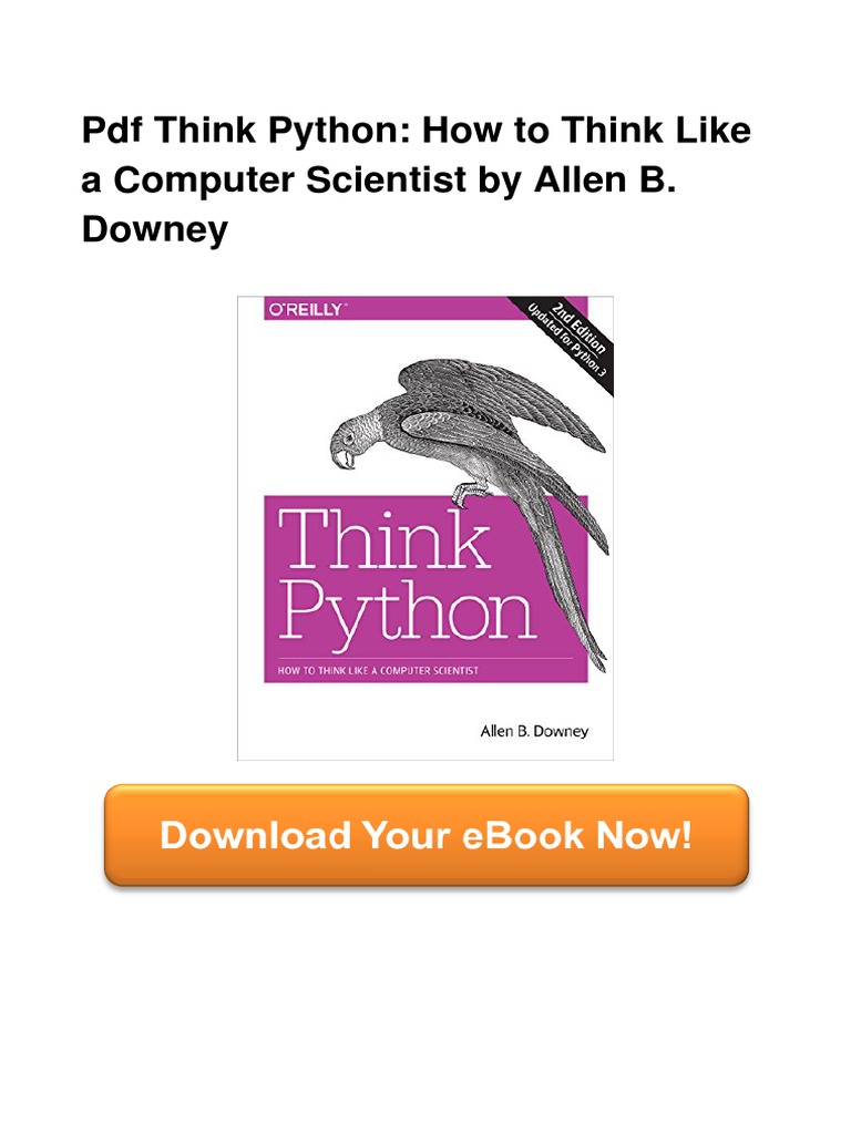 PDF Think Python How To Think Like A Com PDF | PDF