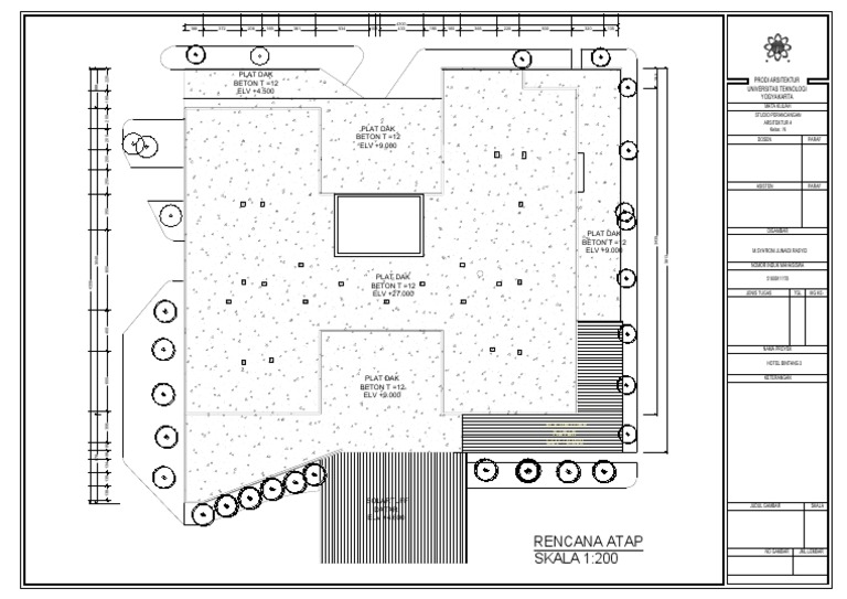Rencana Atap Hotel | PDF