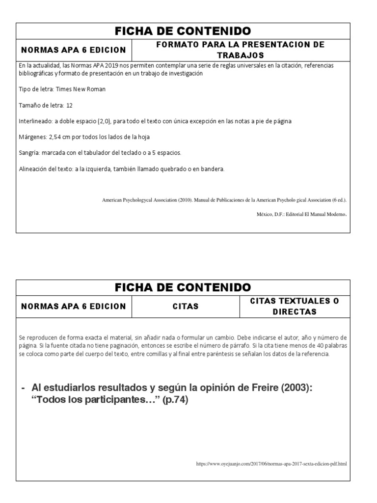 Ficha de Contenido | PDF