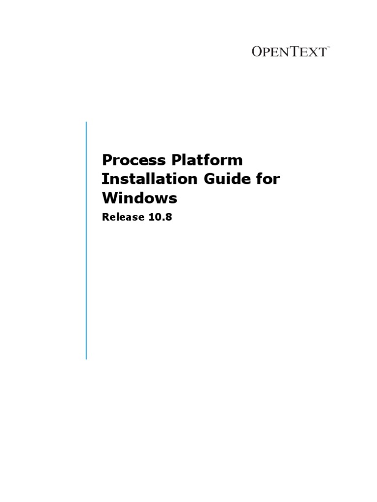 Process Platform 10.8 Installation Guide For Windows PDF | PDF | Java (Programming Language ...