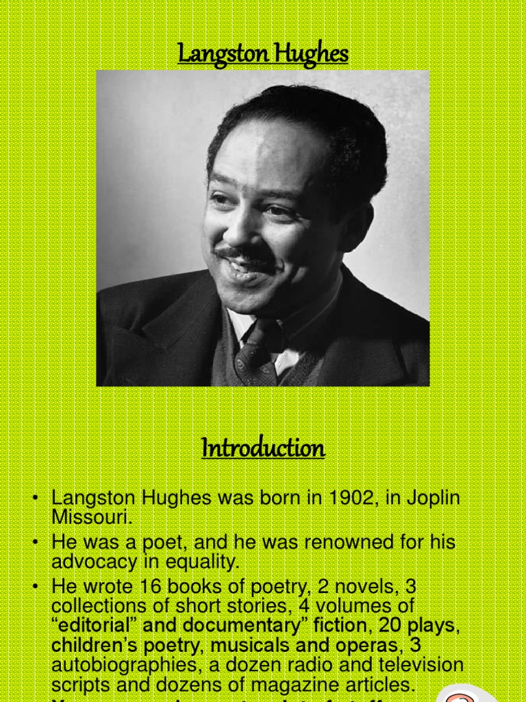 Langston Hughes Presentation | PDF