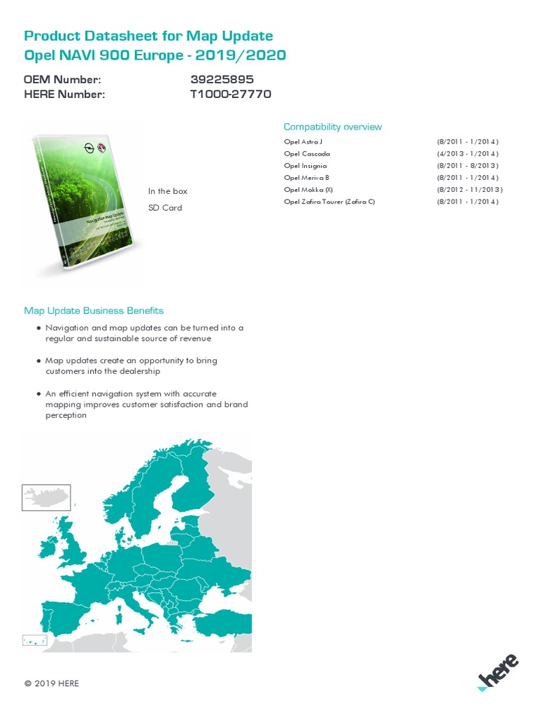 Info Sheet Opel NAVI 900 Europe 2019-2020 | PDF | Vehicles | Transport