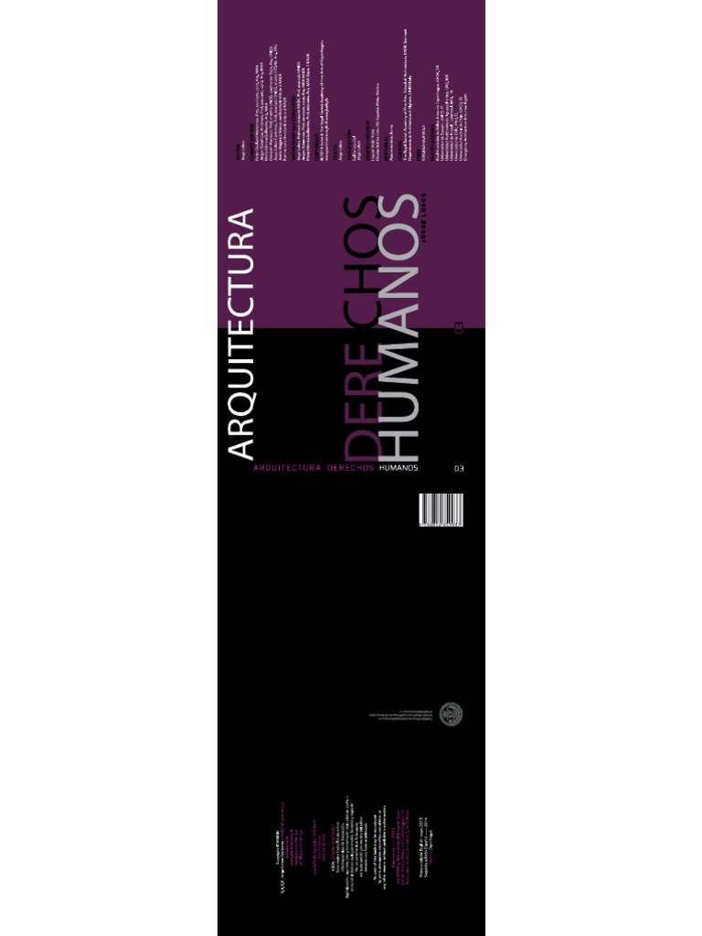 Arquitectura Derechos Humanos - Jorge Lobos | PDF