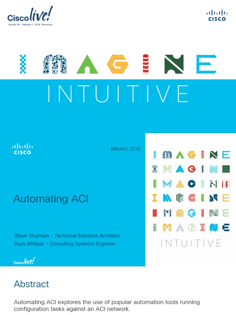 BRKACI-2770 Automating ACI PDF | PDF | Computer Network | Cloud Computing